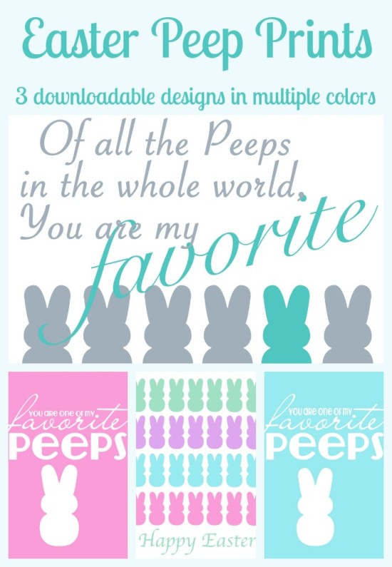 Easter Peep Printables - The Love Nerds