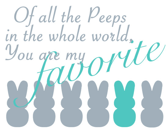 Easter Peep Printables - The Love Nerds