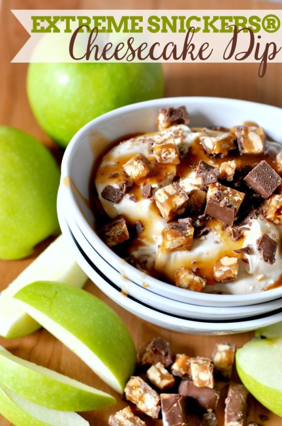 Extreme SNICKERS® Cheesecake Dip - The Love Nerds