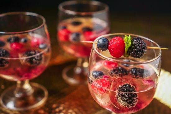 Berry Champagne Cocktail - The Love Nerds