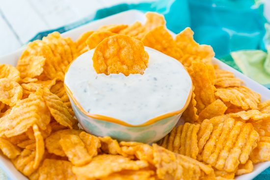 The Best 3 Ingredient Chip Dip - The Love Nerds